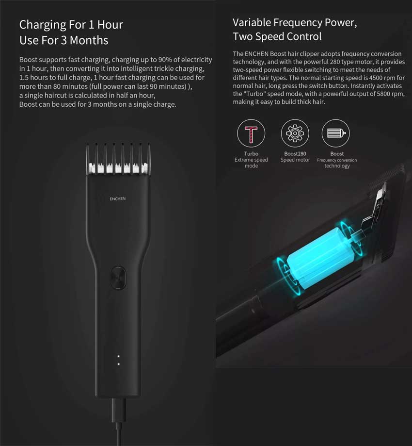 Xiaomi Enchen Boost USB Electric Hair Trimmer